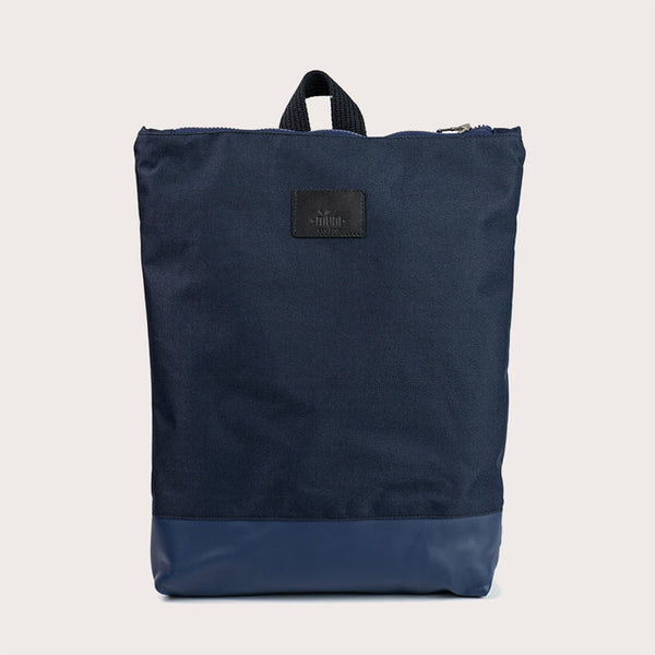 Waterproof Backpack with Blue Leather Bottom – Lomedy